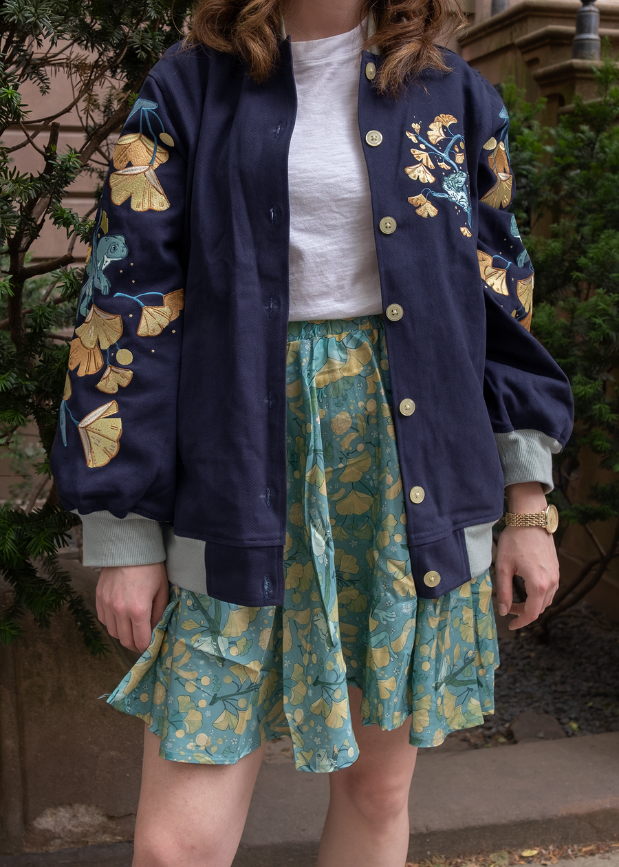 PRESALE [COTTON TWILL JACKET] Frog & Ginkgo – Morningwitch