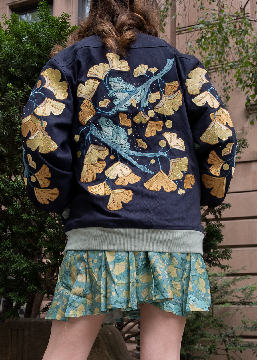 PRESALE [COTTON TWILL JACKET] Frog & Ginkgo – Morningwitch