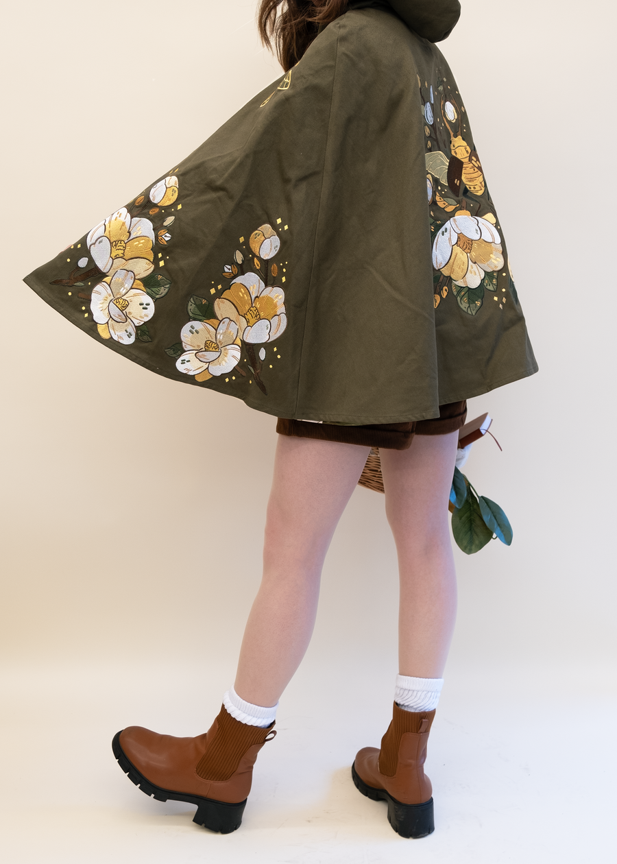 [COTTON TWILL CLOAK] Magnolia & Goldenrod – Morningwitch