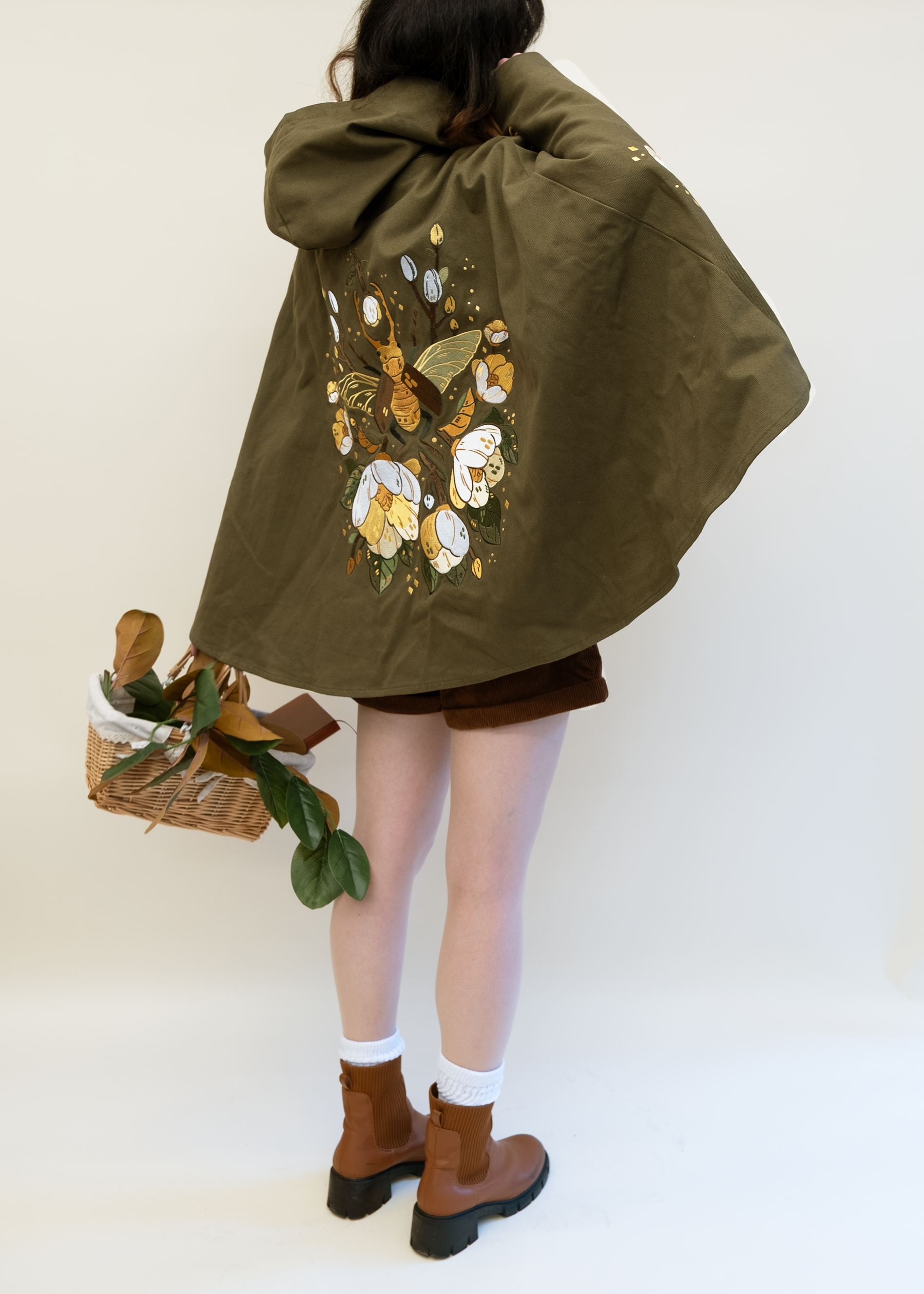 [COTTON TWILL CLOAK] Magnolia & Goldenrod – Morningwitch