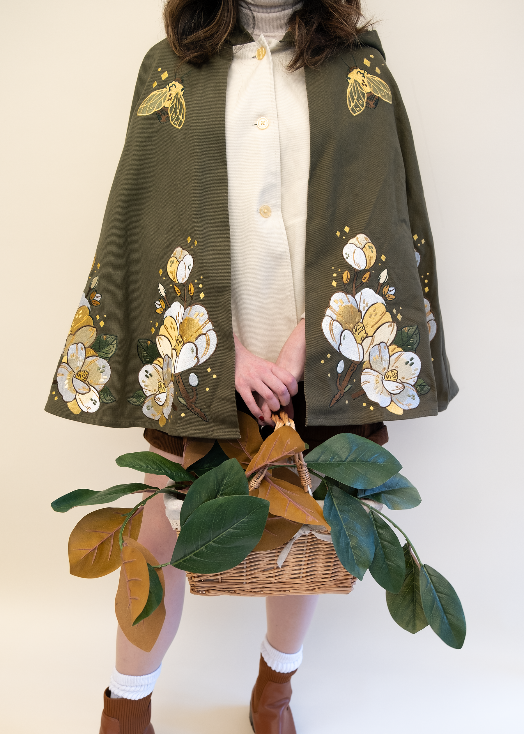 [COTTON TWILL CLOAK] Magnolia & Goldenrod – Morningwitch