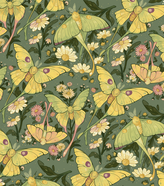 [MIDI SKIRT] Sunshine Moths – Morningwitch